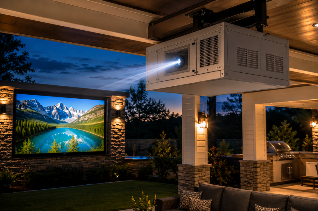 Climate Controlled Projector Enclosures for Easy Outdoor Home Theatres